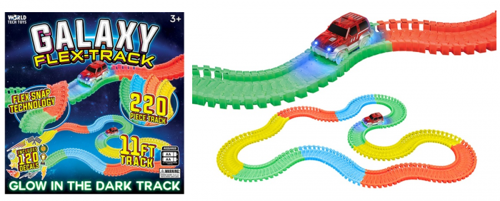 Galaxy Flex-Track Glow-in-the-Dark with Electric LED Light for $11.99 ...