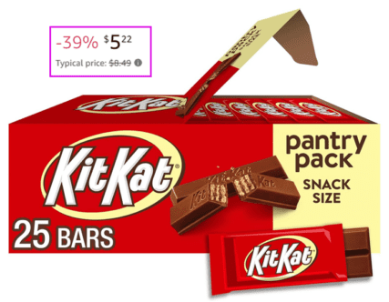 KIT KAT Milk Chocolate Wafer Snack Size, Candy Pantry Pack for $5.22 ...