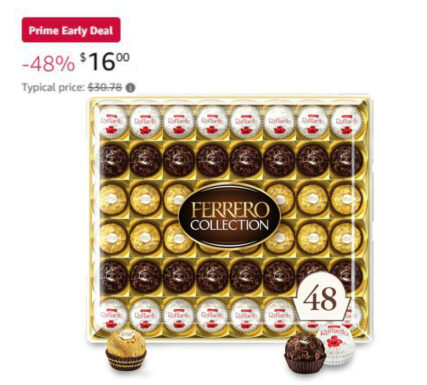 48-Count Ferrero Collection, Premium Assorted, Hazelnut, Dark Chocolate ...